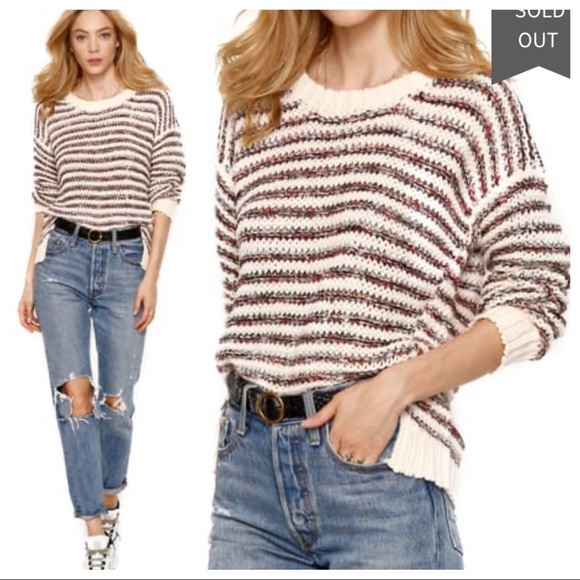 Heartloom | Sweaters | New Heartloom Beth Metallic Stripe Sweater ...